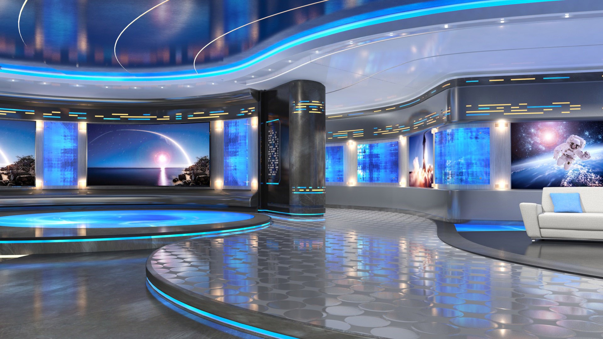 VR Studio Neon 3D Model - TurboSquid 1984210