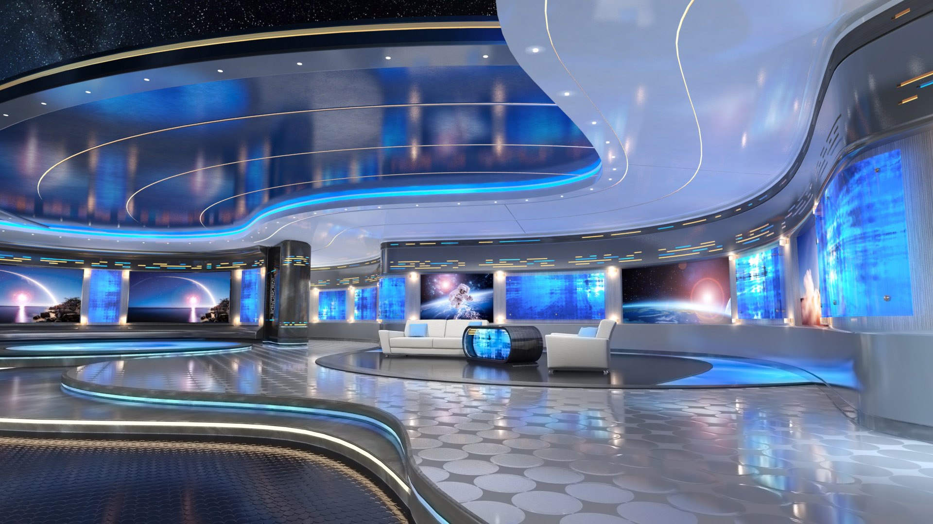 VR Studio Neon 3D Model - TurboSquid 1984210