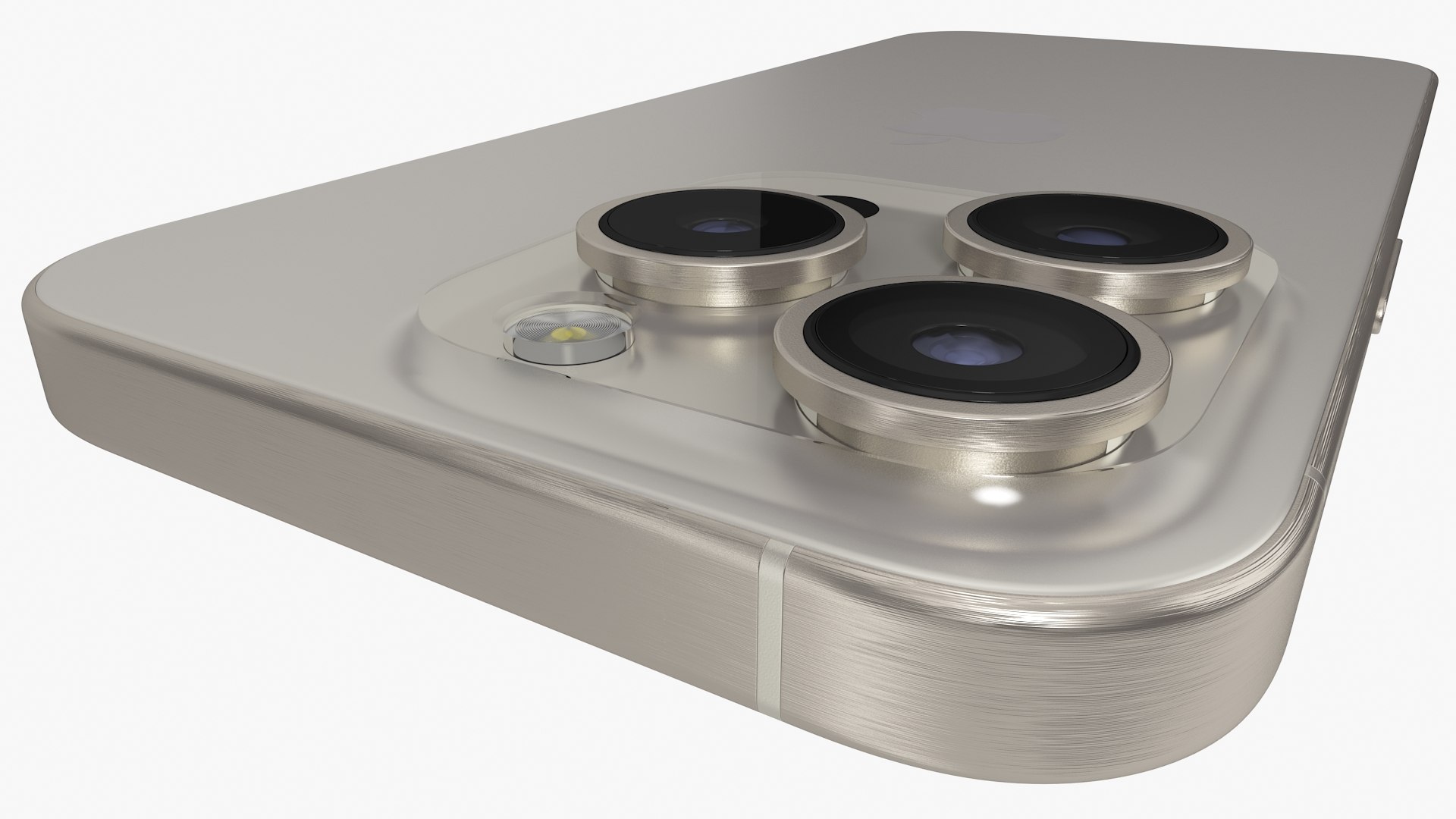 Apple iPhone 15 Pro Natural Titanium 3D model - TurboSquid 2125866