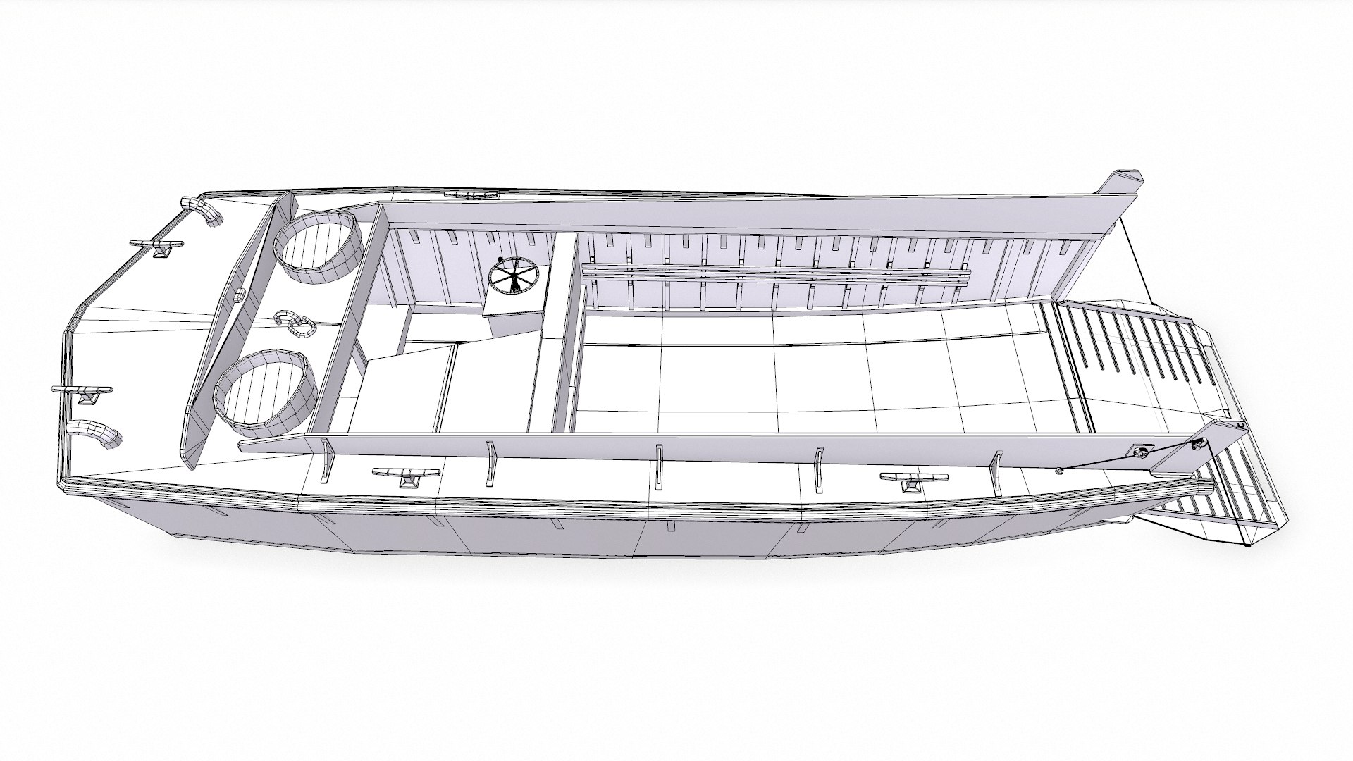3D Landing Craft Mechanized LCM Low-poly PBR model - TurboSquid 2080827