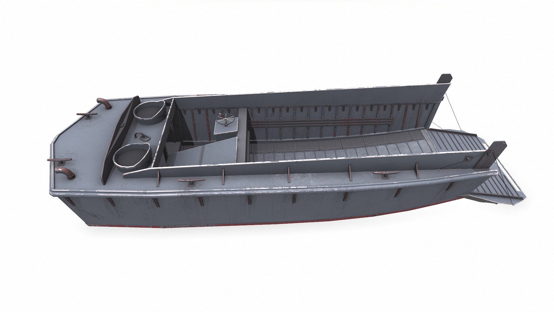3D Landing Craft Mechanized LCM Low-poly PBR Model - TurboSquid 2080827