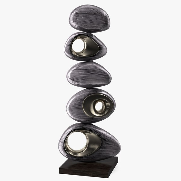 modelo 3d Escultura de decoración de roca flotante lila - TurboSquid ...