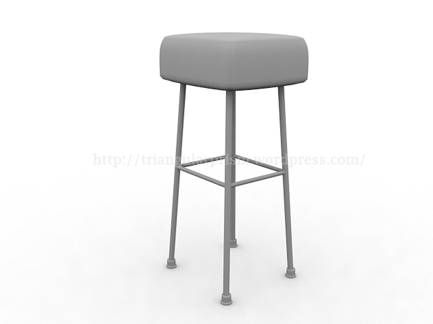 3dsmax Kitchen Stool