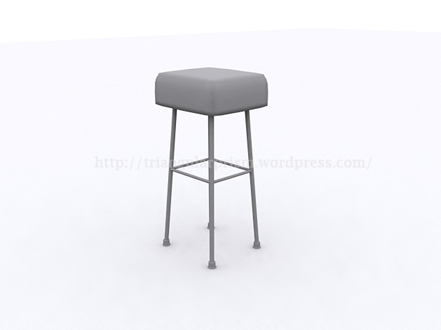 3dsmax Kitchen Stool