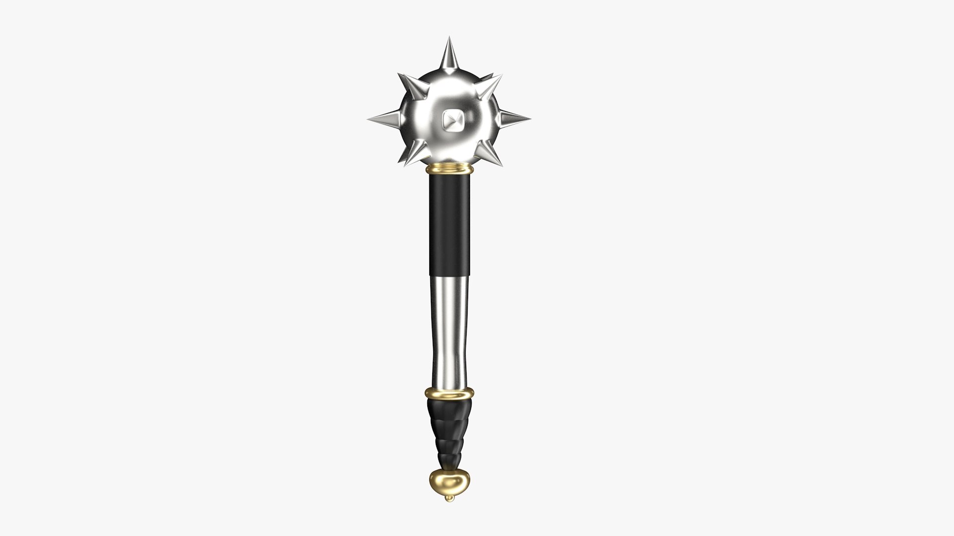 3D Silver Mace - TurboSquid 2368771