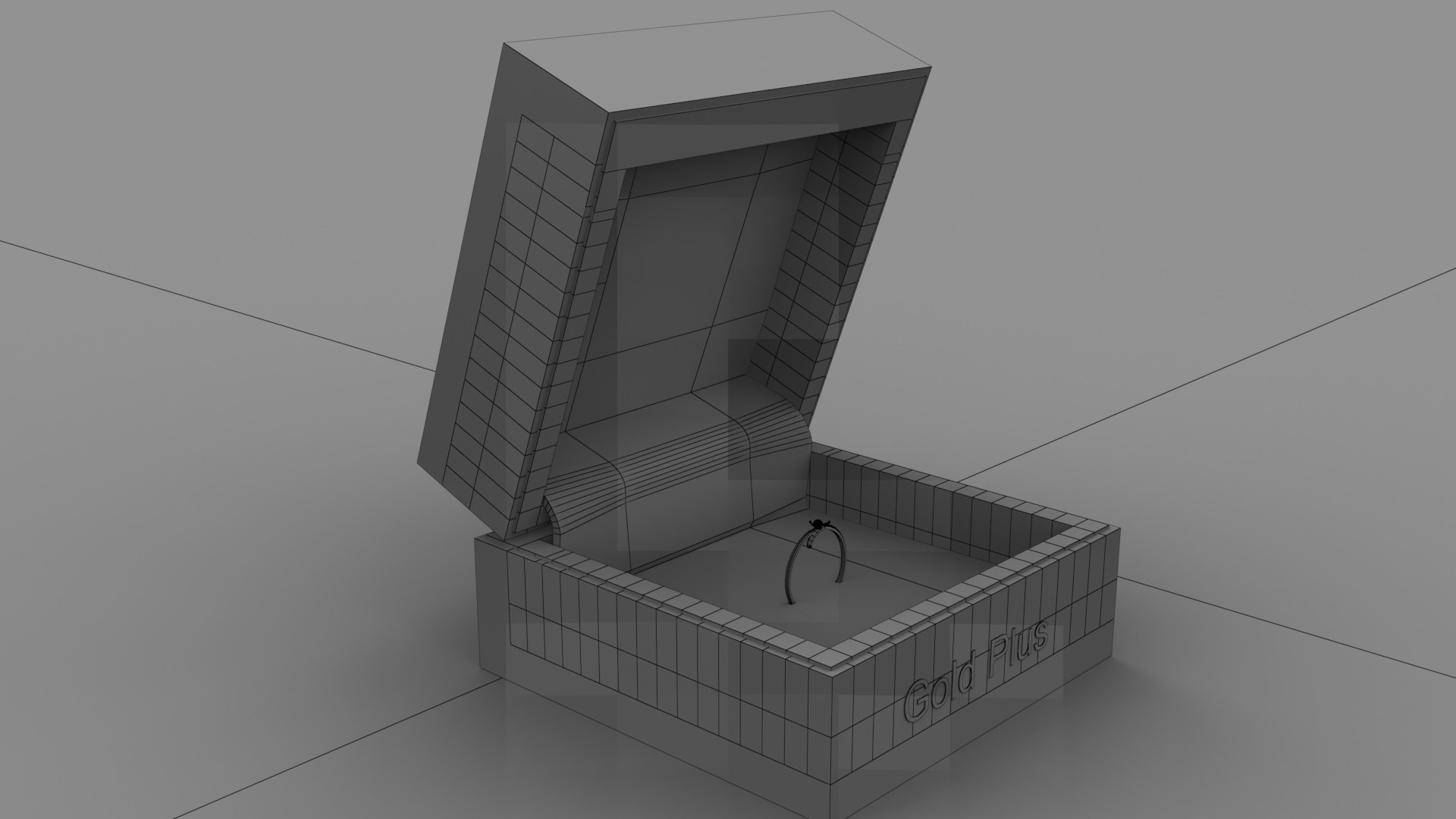 3D Model Finger Ring With Box - TurboSquid 2043932