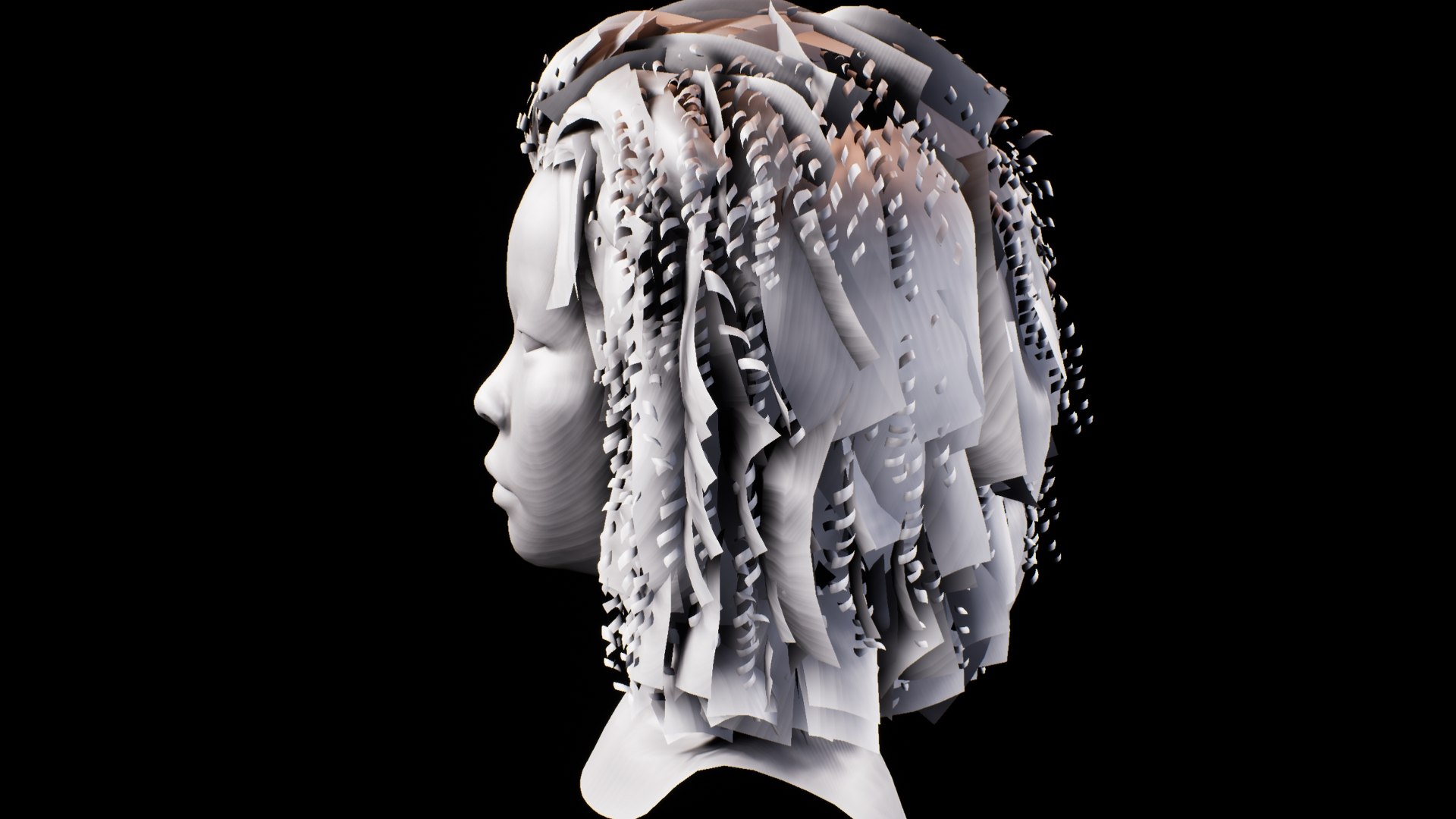 Female Hair - 022 3D Model - TurboSquid 1773139