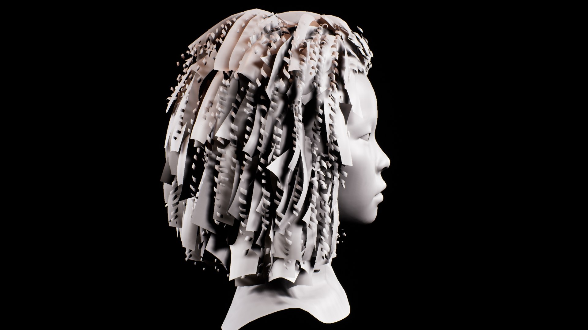 Female Hair - 022 3D Model - TurboSquid 1773139