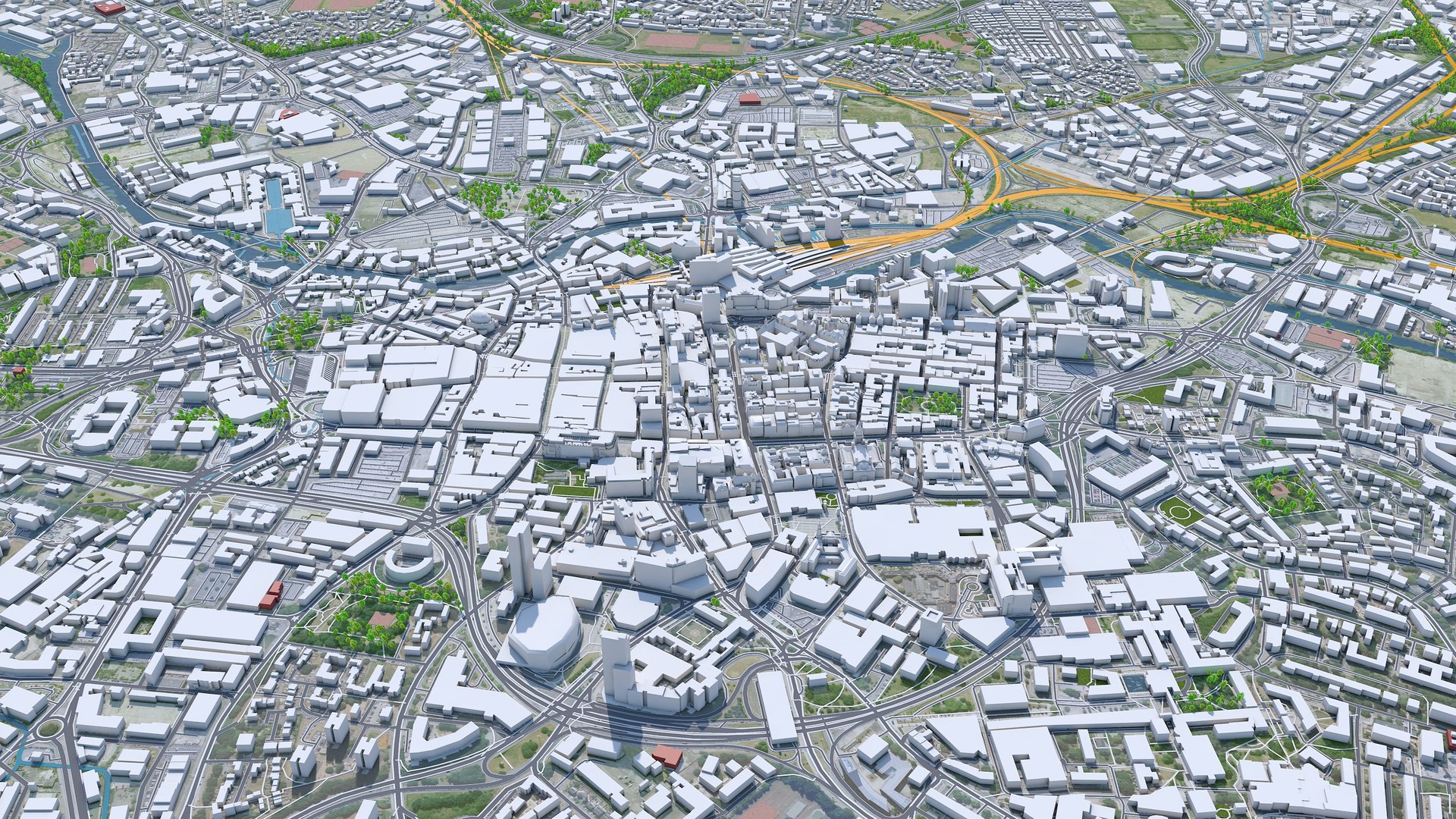 City Area Building 3D Model - TurboSquid 1596483