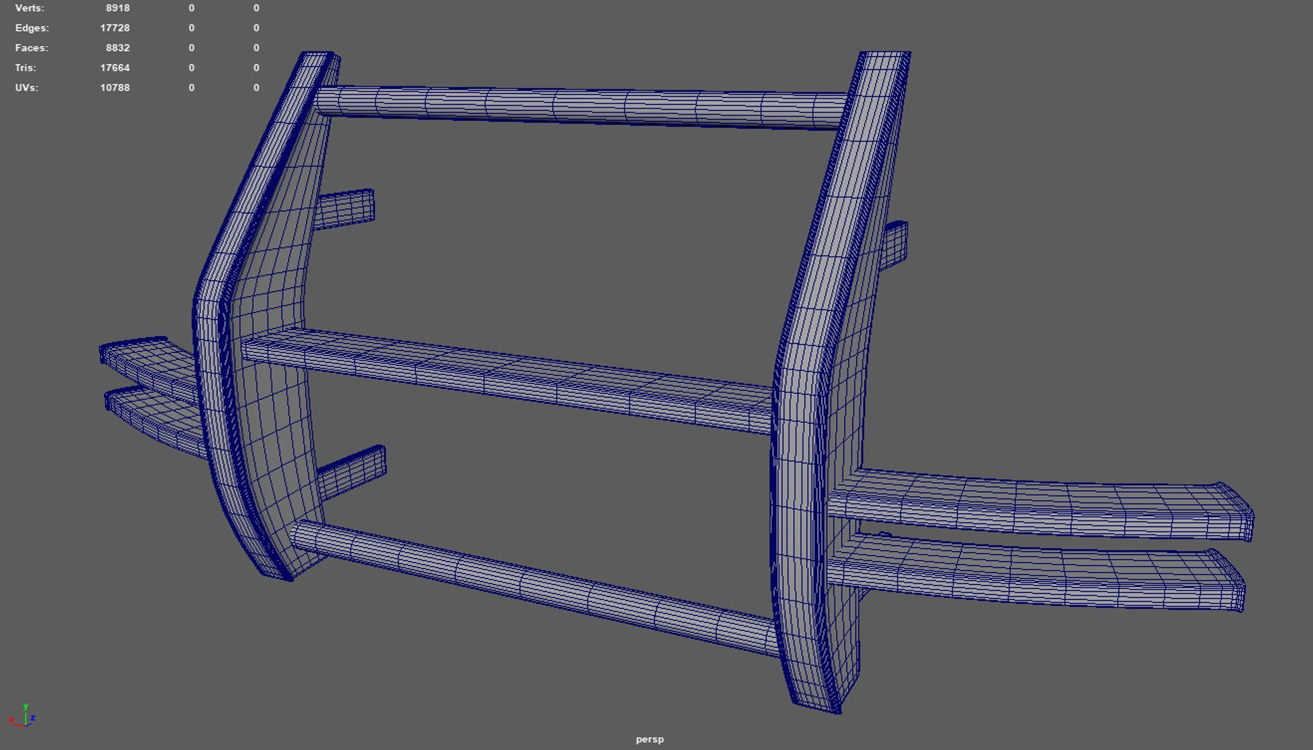 3D Bull Bar 05 - TurboSquid 2060538