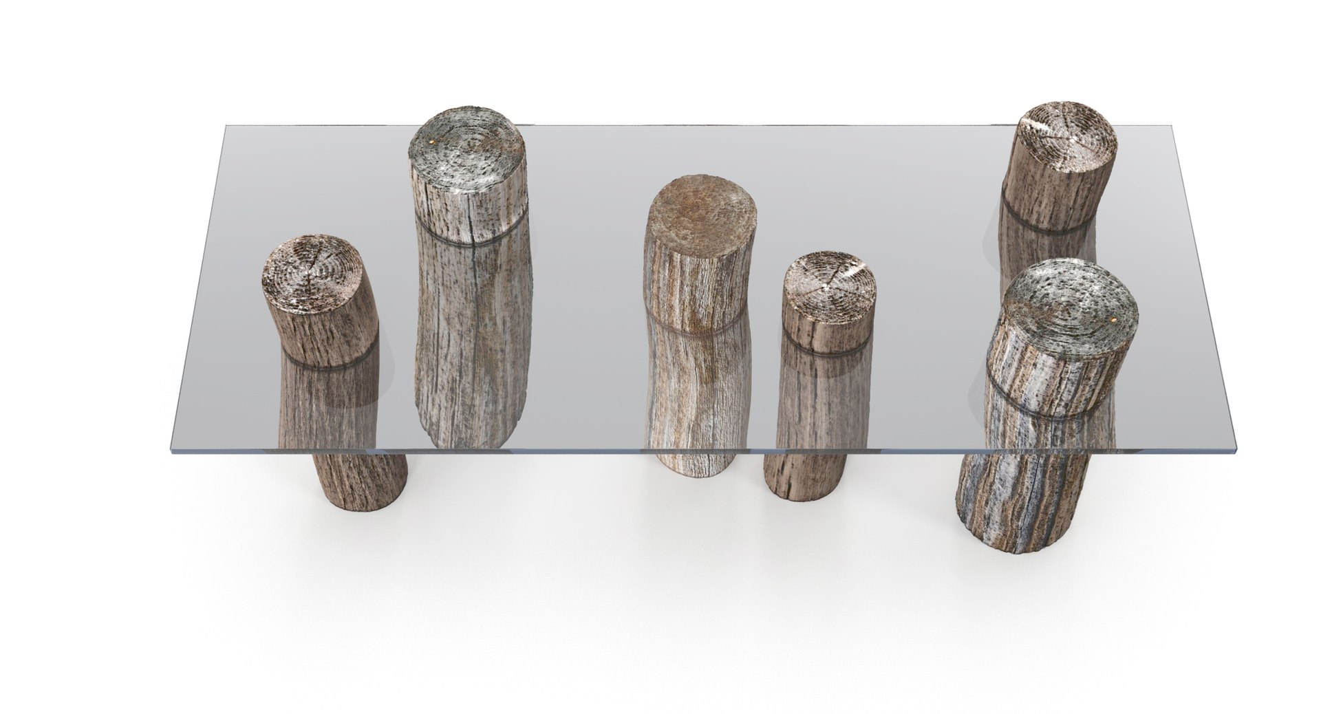 Wood Log Table Model - TurboSquid 1231831