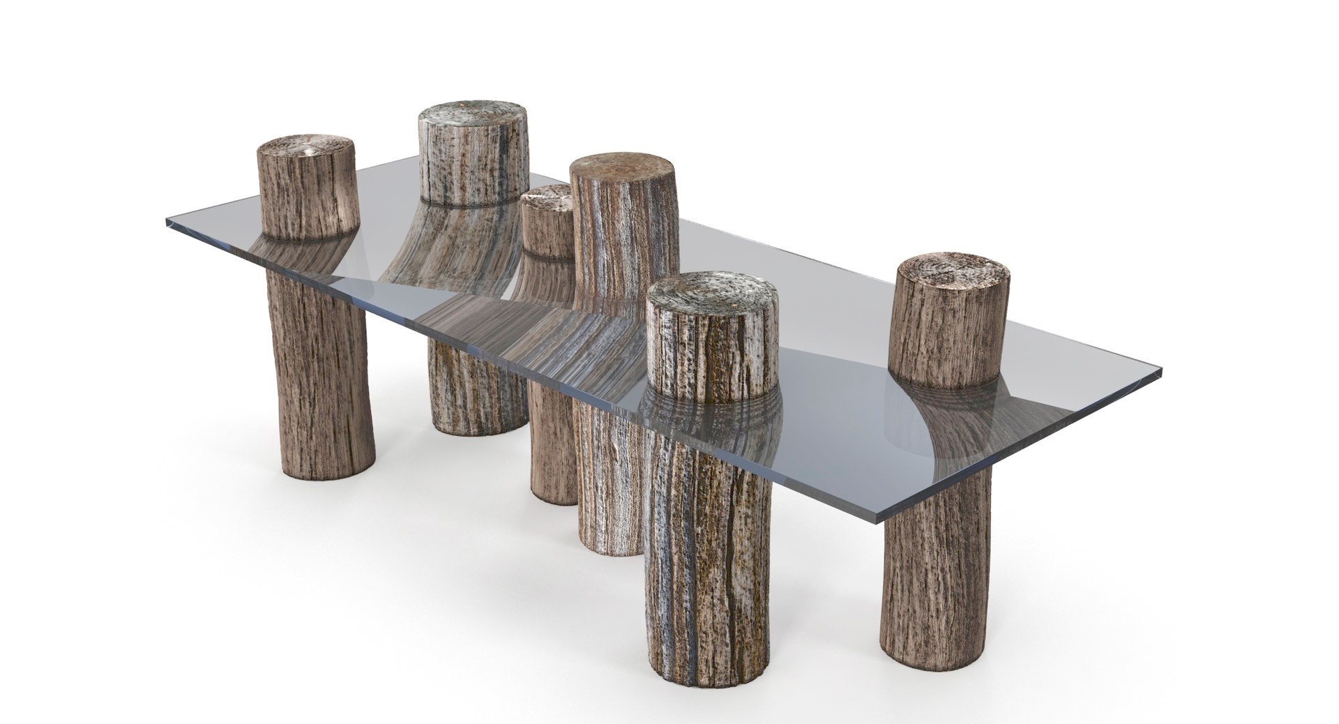 Wood Log Table Model - TurboSquid 1231831