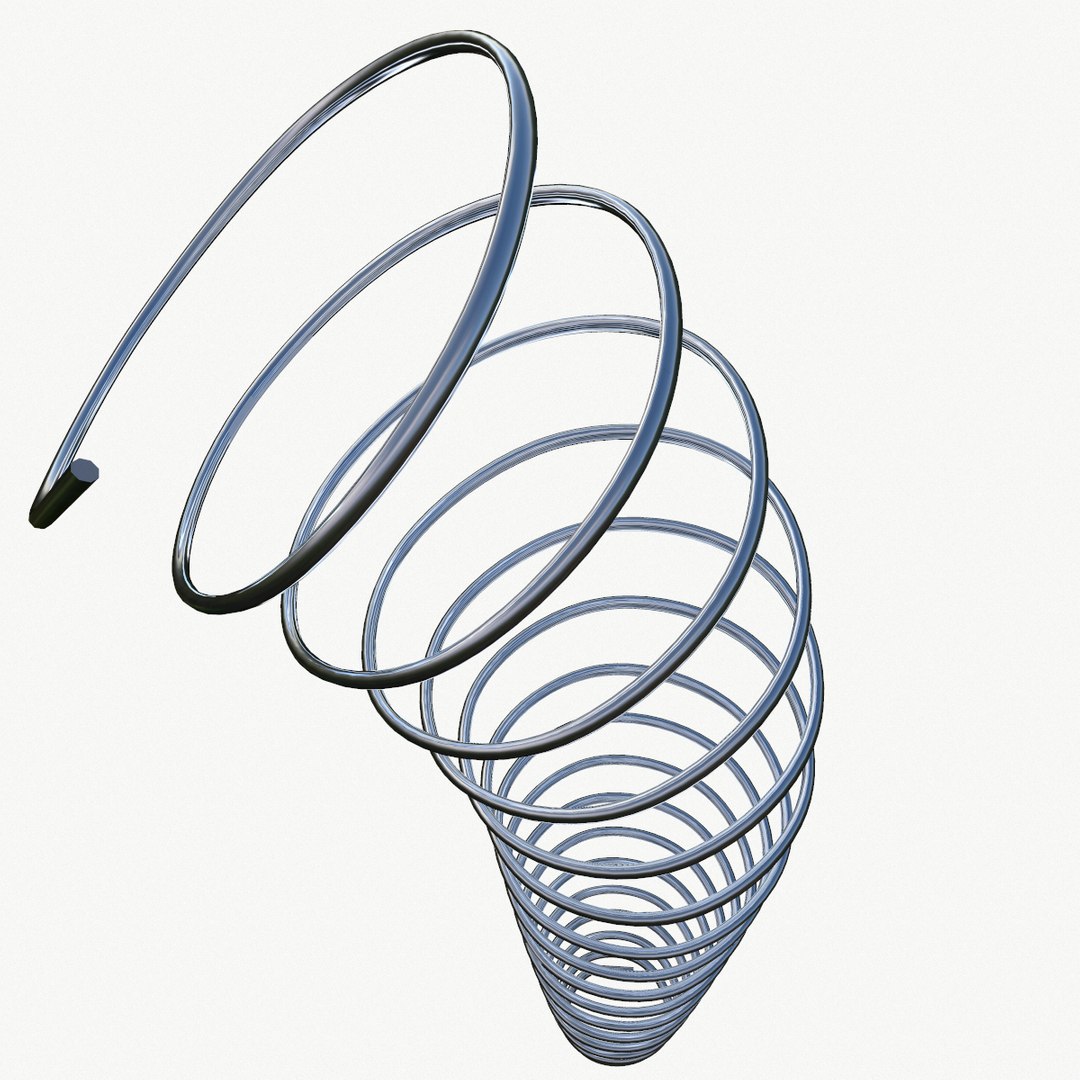 Metal Spiral Spring Model - TurboSquid 1410567