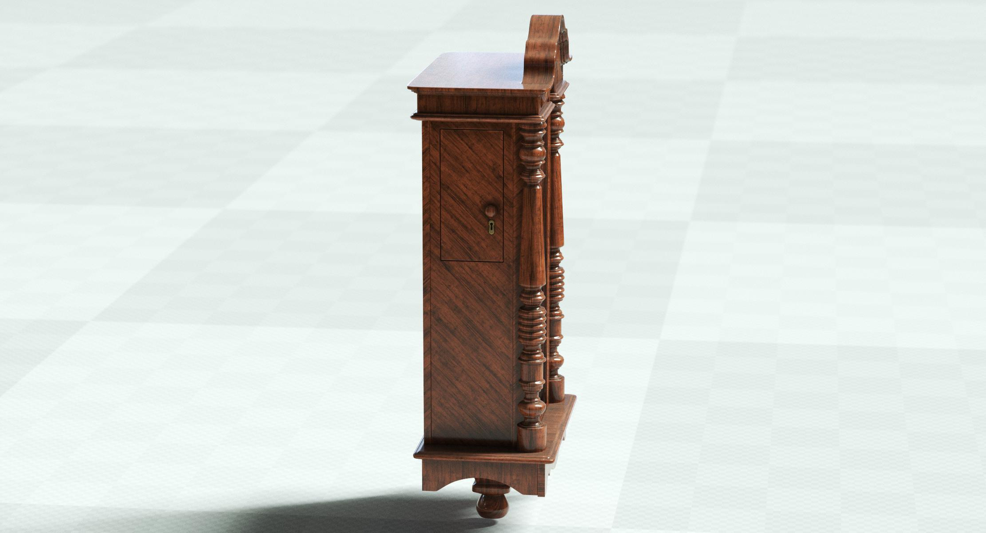 3D Retro Pendulum Clock - TurboSquid 1352579