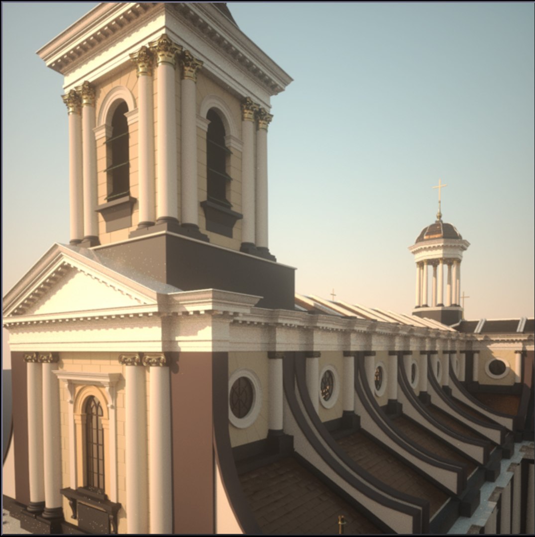 Church Cathedral 3d Model