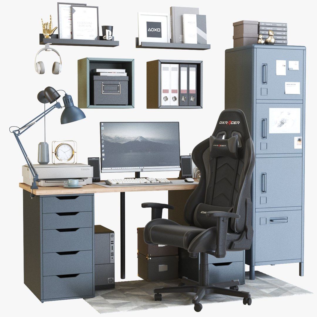 3D IKEA Office Workplace 130 - TurboSquid 2162607