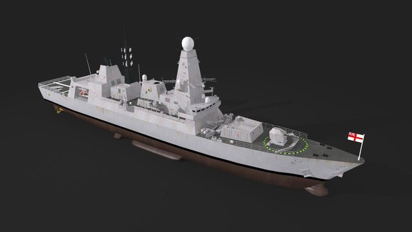3D type 45 daring class destroyer - TurboSquid 1685466