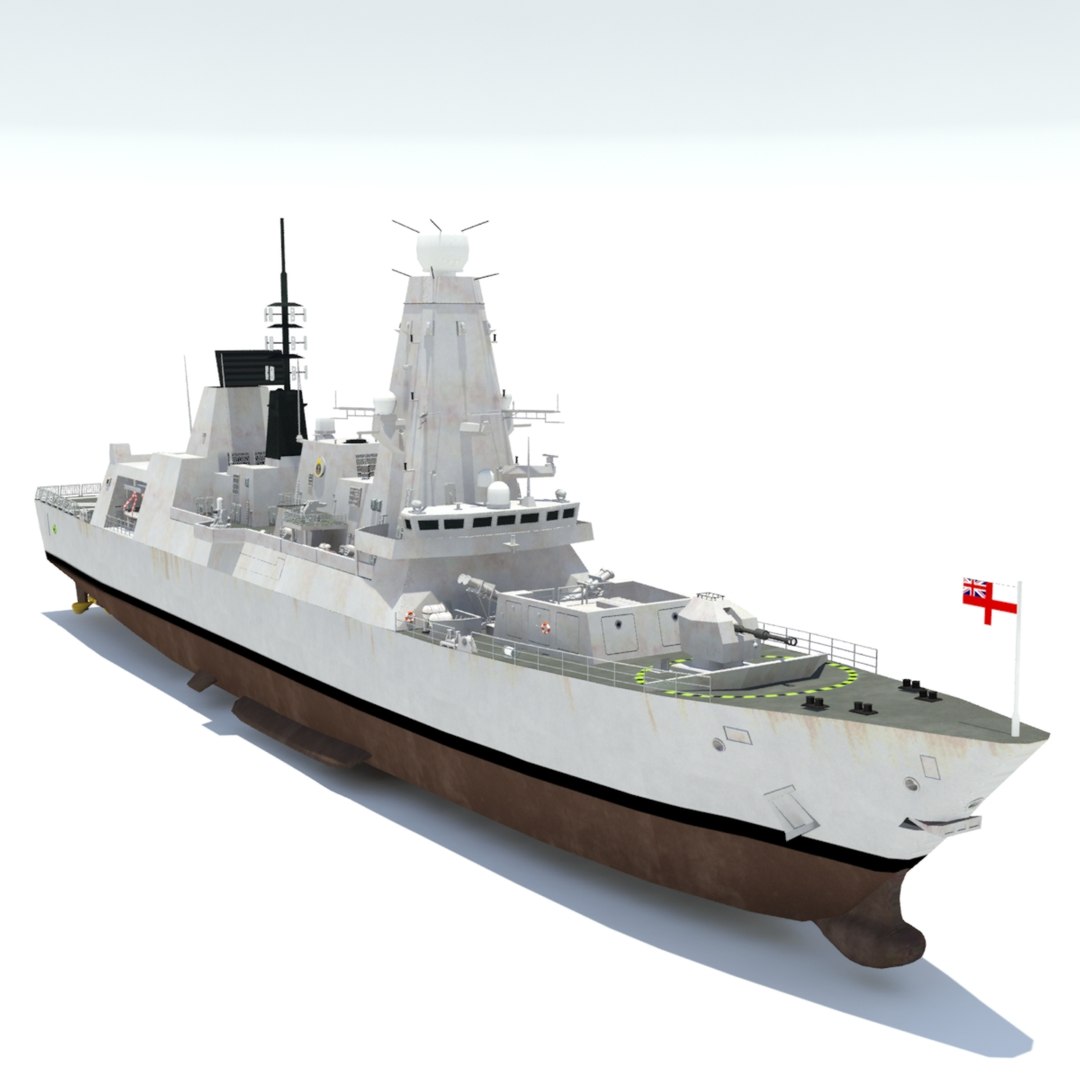 3D type 45 daring class destroyer - TurboSquid 1685466