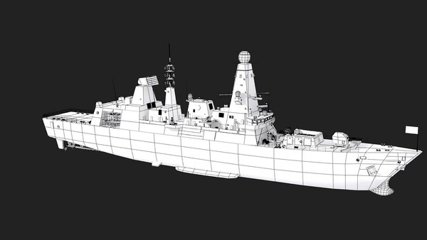 3D type 45 daring class destroyer - TurboSquid 1685466