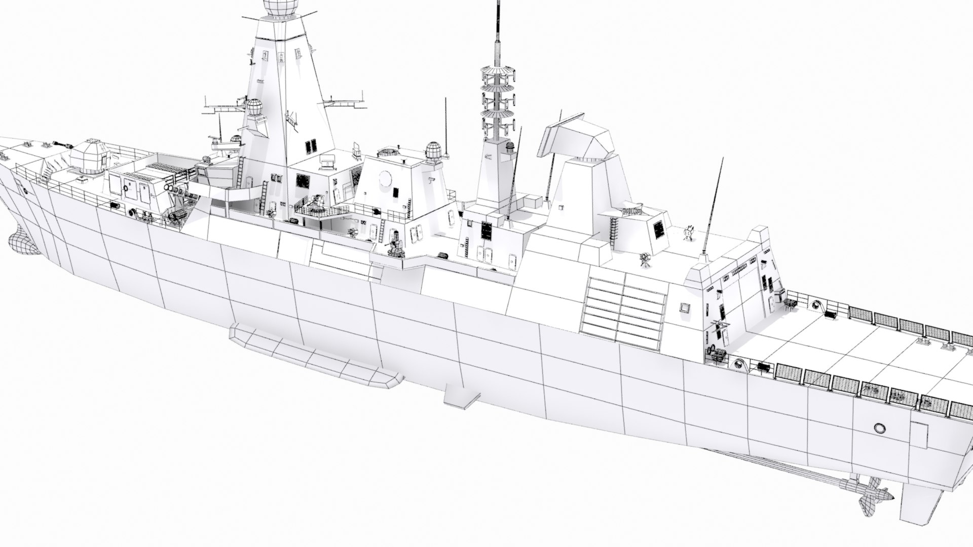 3D Type 45 Daring Class Destroyer - TurboSquid 1685466