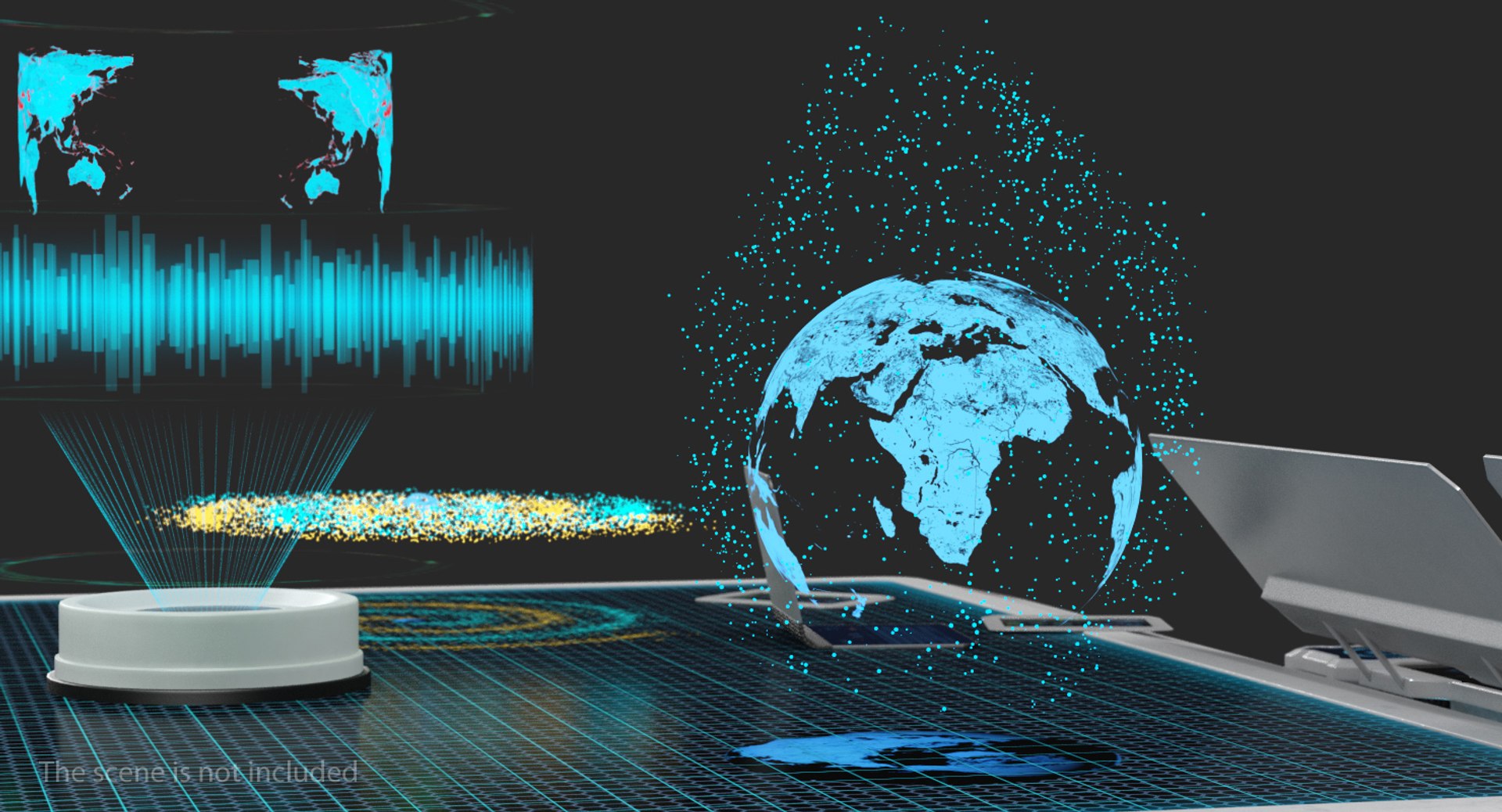 Hologram Earth Planet 3D Model - TurboSquid 1474564