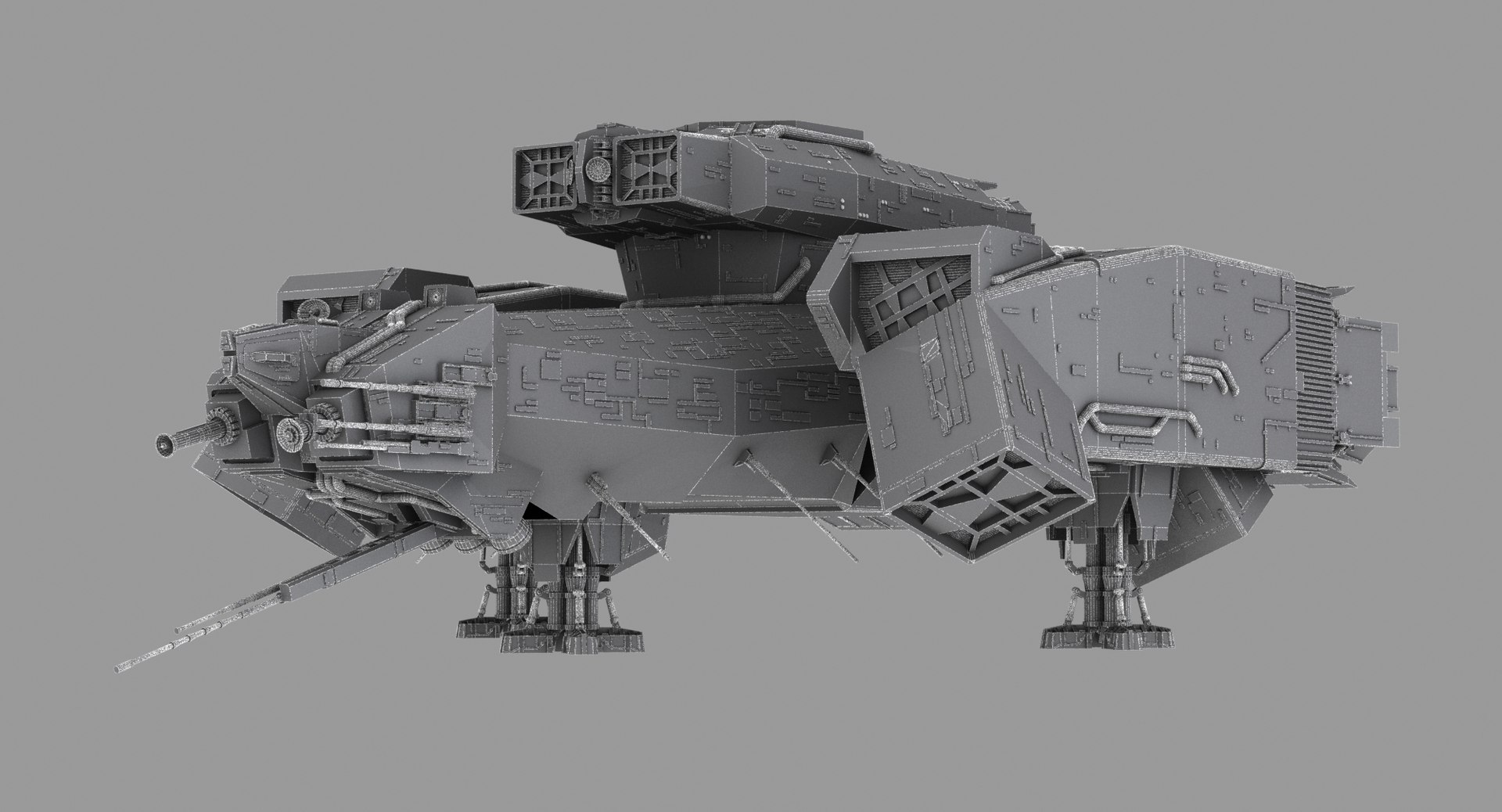 3D Model Spacecraft Alien - TurboSquid 1254340