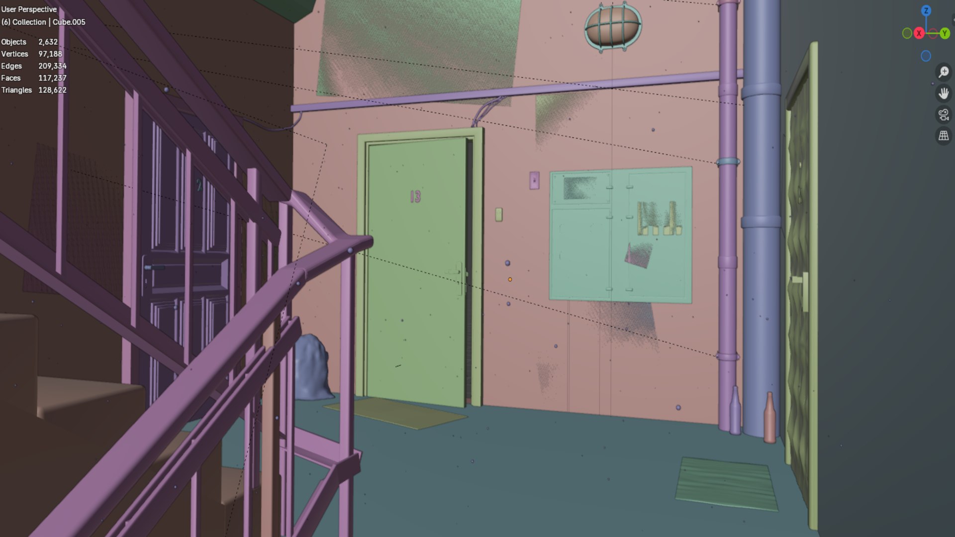 Soviet Stairwell 3D Model - TurboSquid 2493588