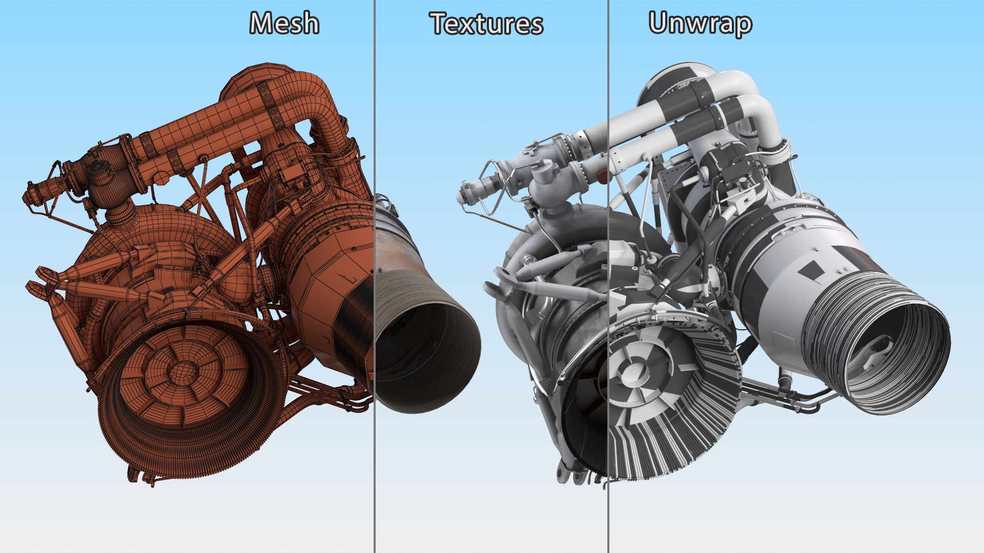 Realistic Rocket Engine Model - TurboSquid 2245960