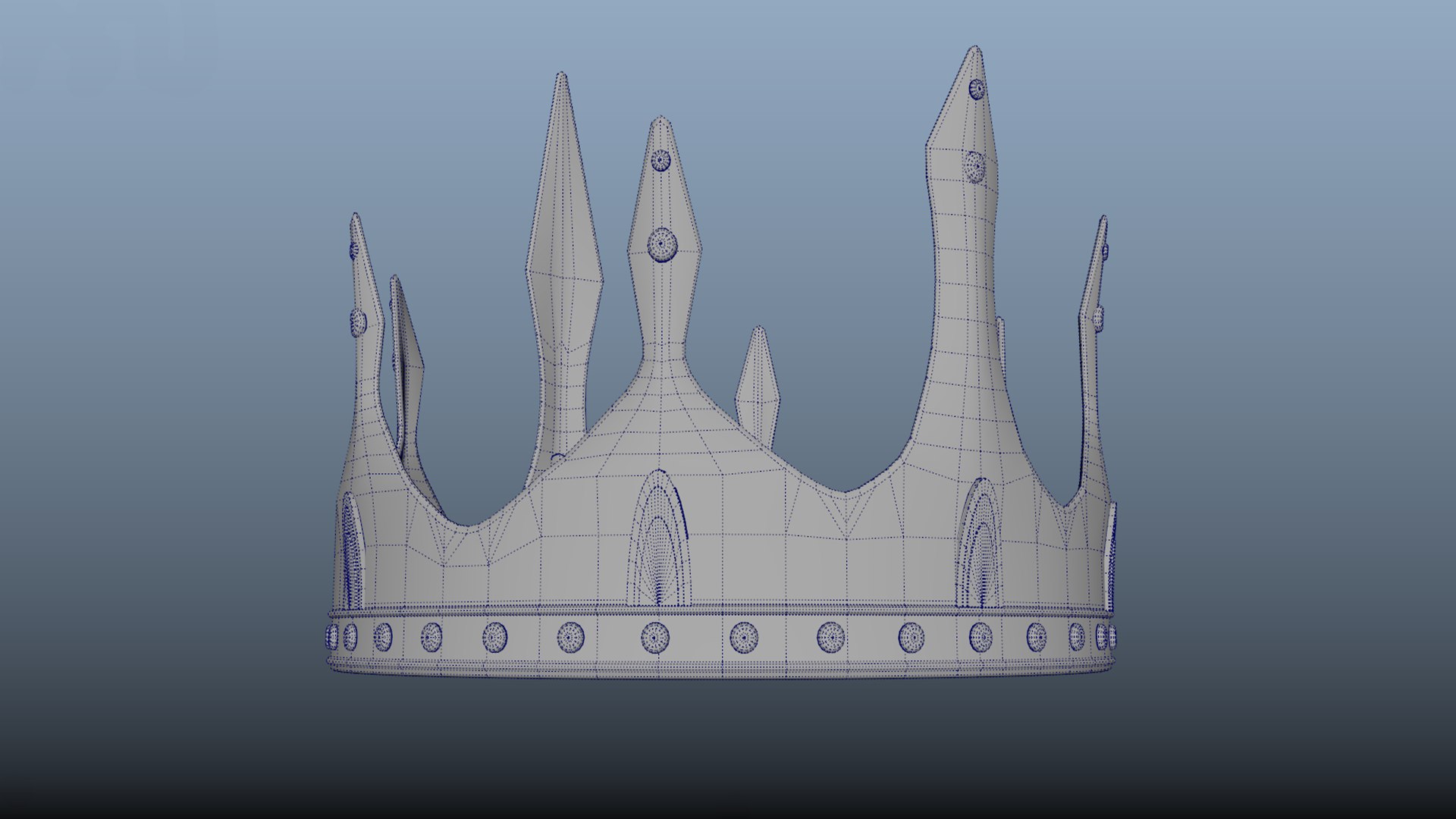 Old Medieval Crown PBR Game Ready Low-poly 3D Model - TurboSquid 2051320