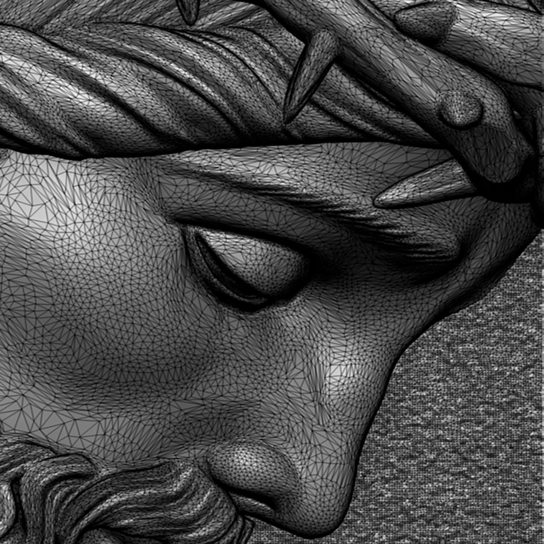 Jesus Medallion And Pendant Bas-Relief 3D Print Model 3D Model ...