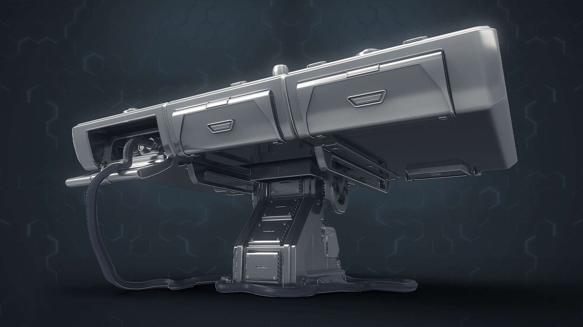 3D 3D Central Computer Control Terminal With Portable Generator Model ...