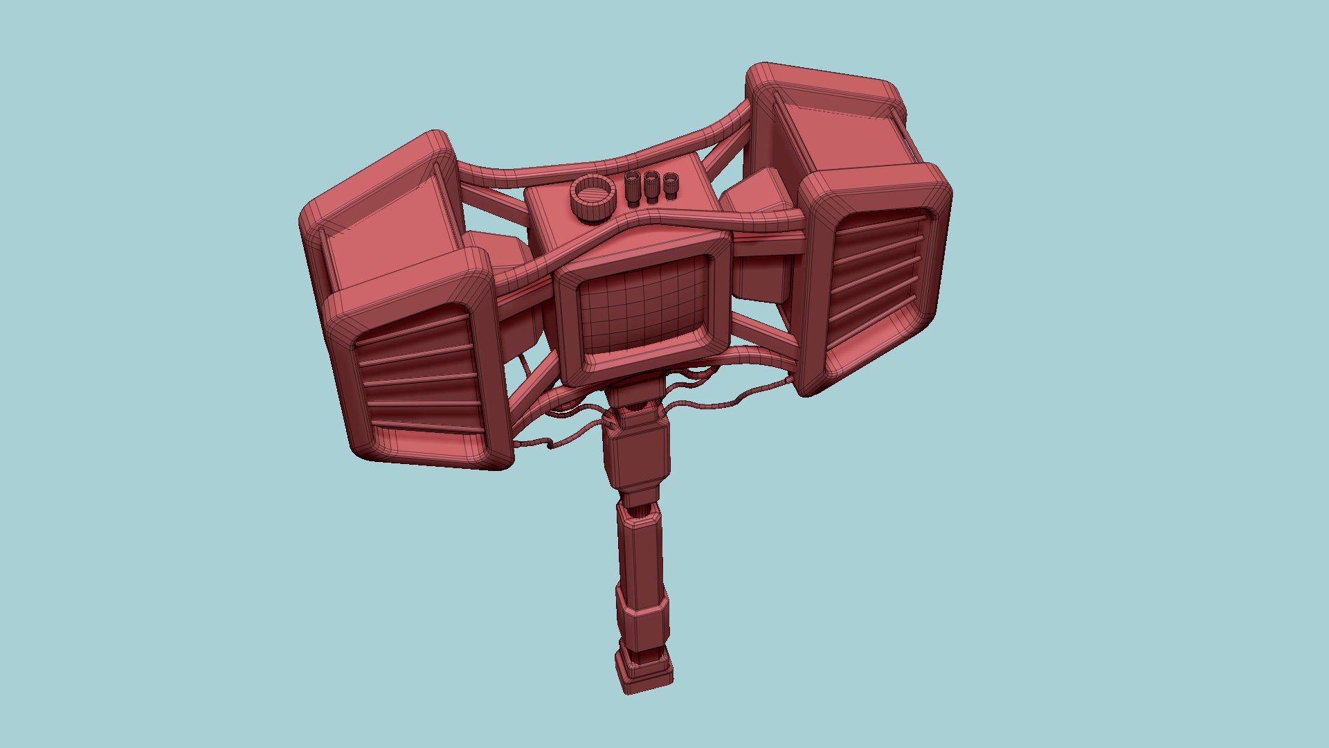 3D SciFi War Hammer A08 Yellow - Sci Fi Weapon Design - TurboSquid 1976580