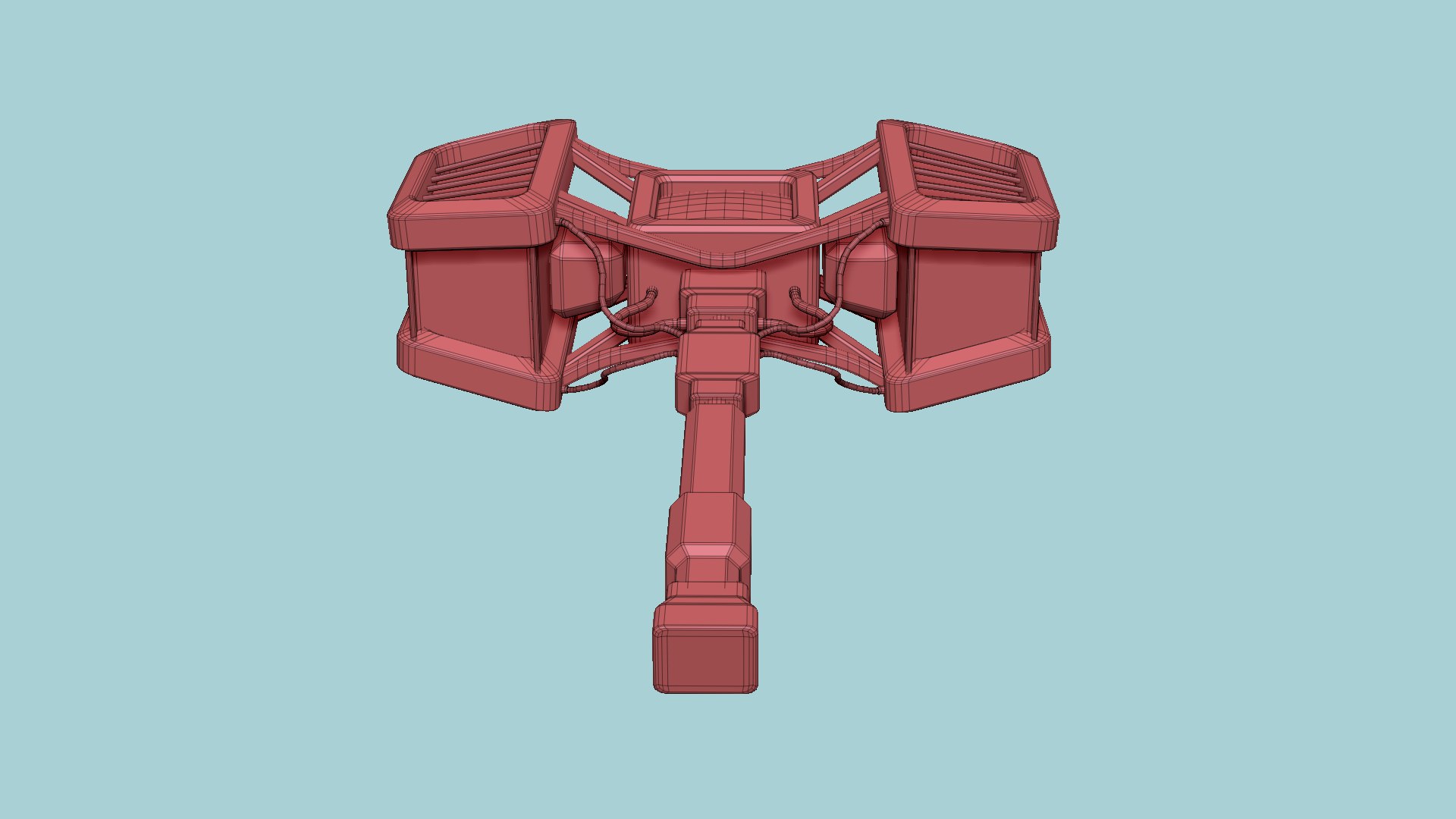 3D SciFi War Hammer A08 Yellow - Sci Fi Weapon Design - TurboSquid 1976580