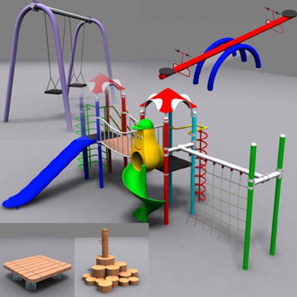 playground kit 3d model