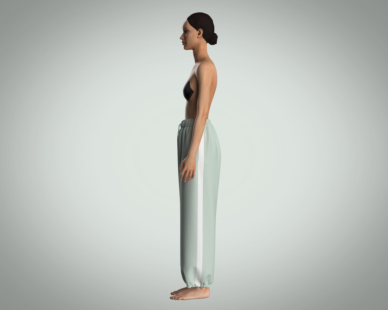 3D Girls Jogger Model - TurboSquid 2058486