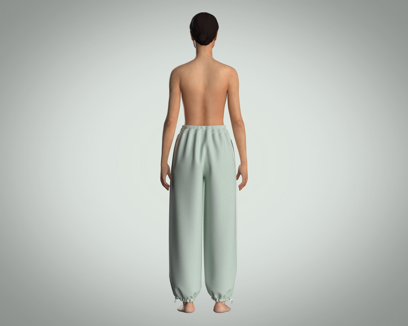 3D Girls Jogger Model - TurboSquid 2058486