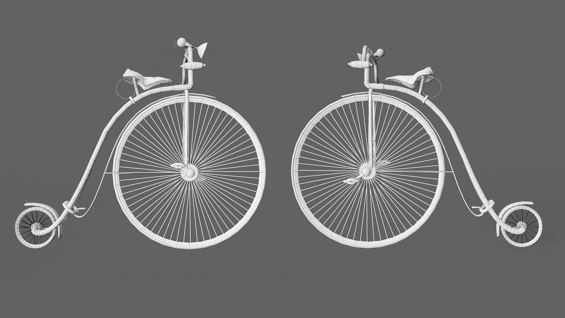 3D Model Penny Farthing Bicycle - TurboSquid 2047050