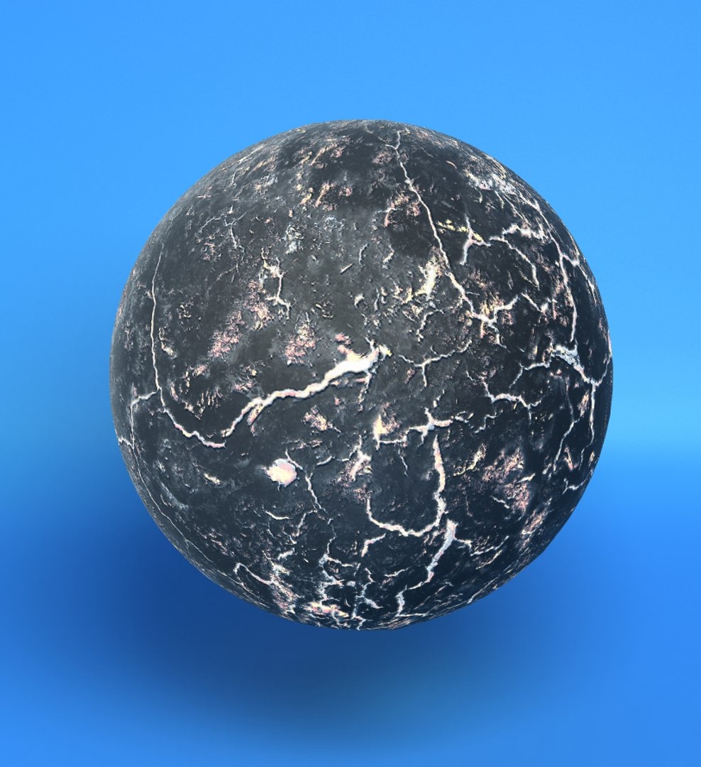 3d Burning Planet Model