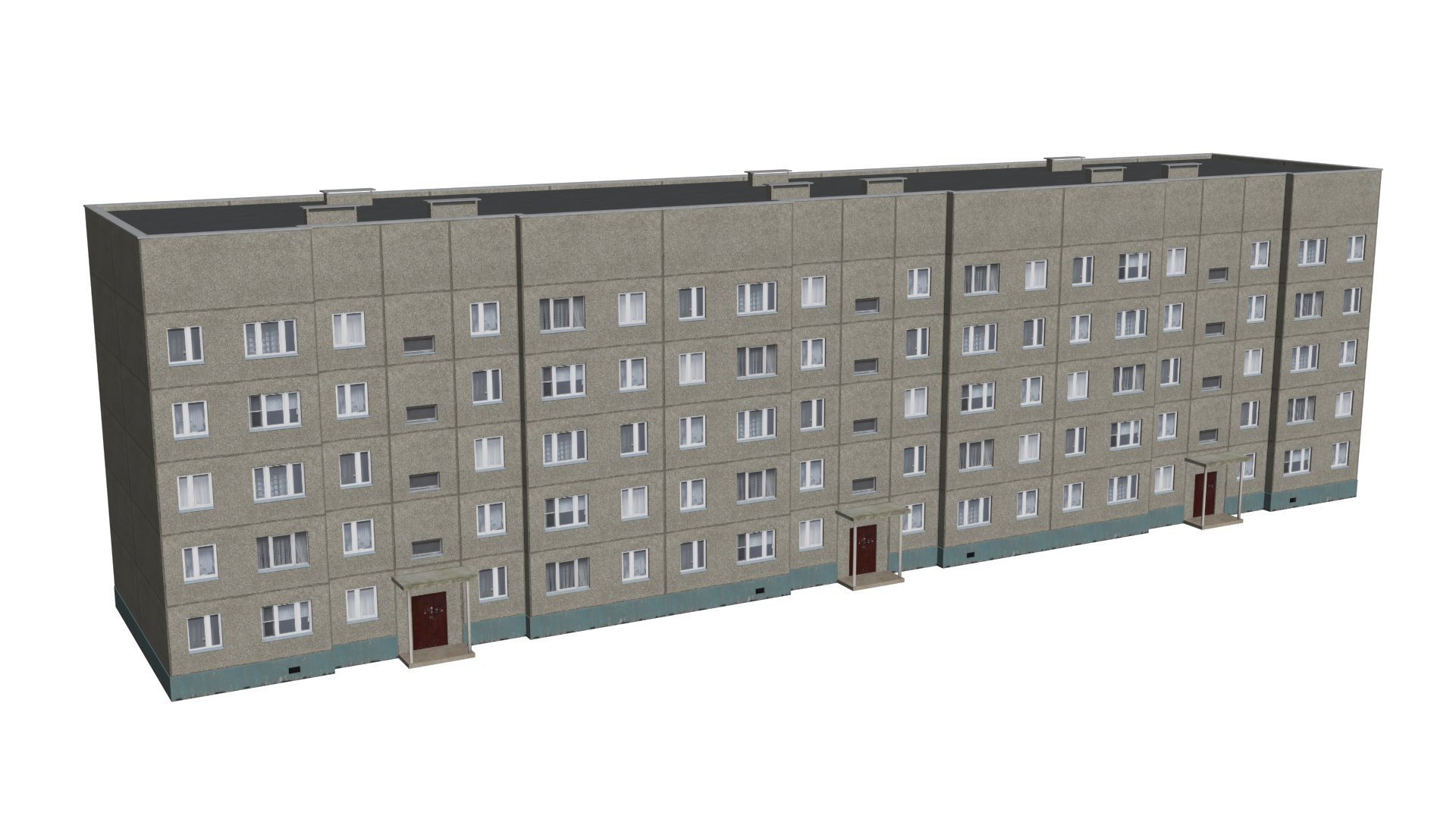 3D Russian Panel House Model - TurboSquid 2049273