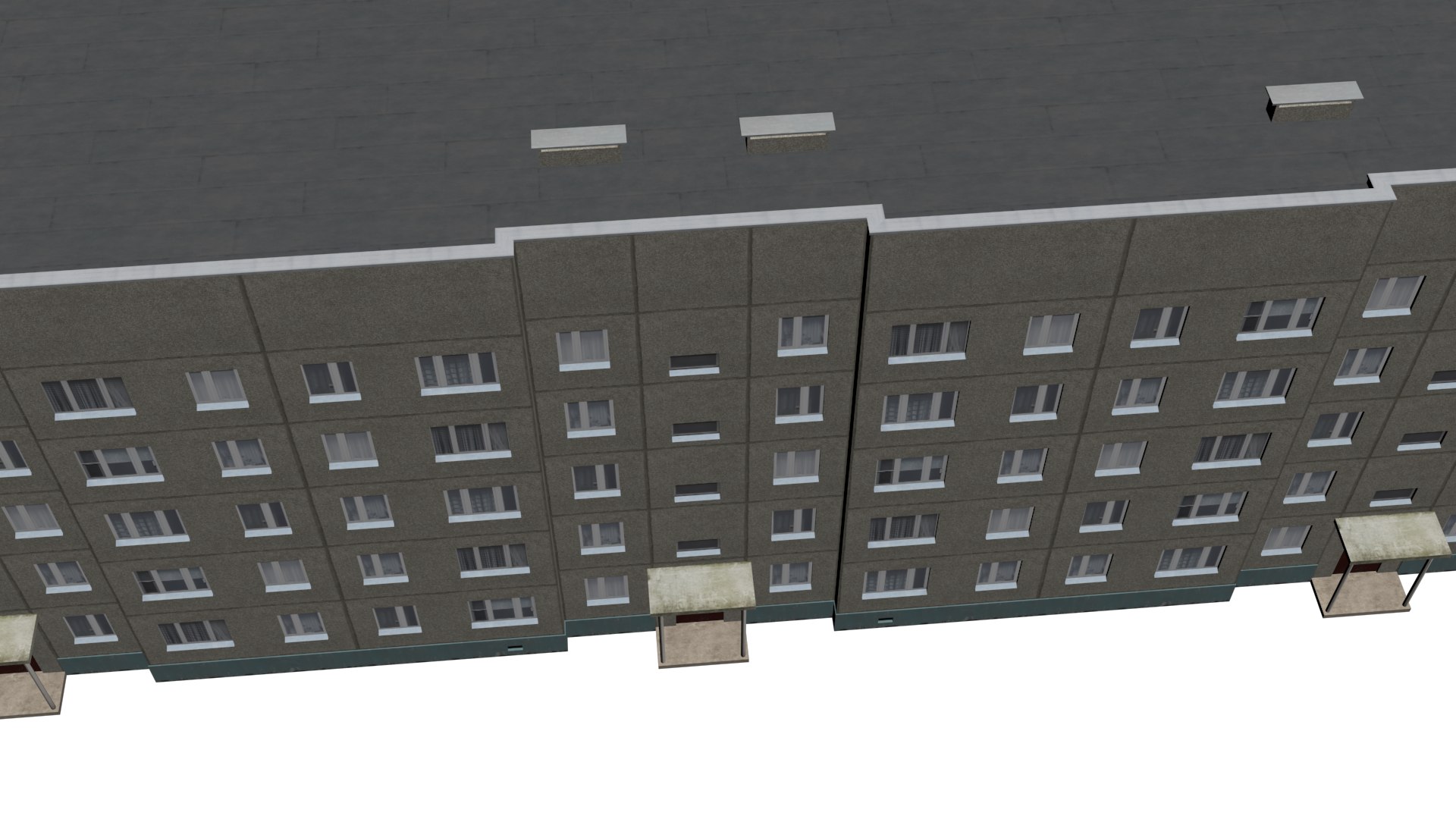 3D Russian Panel House Model - TurboSquid 2049273