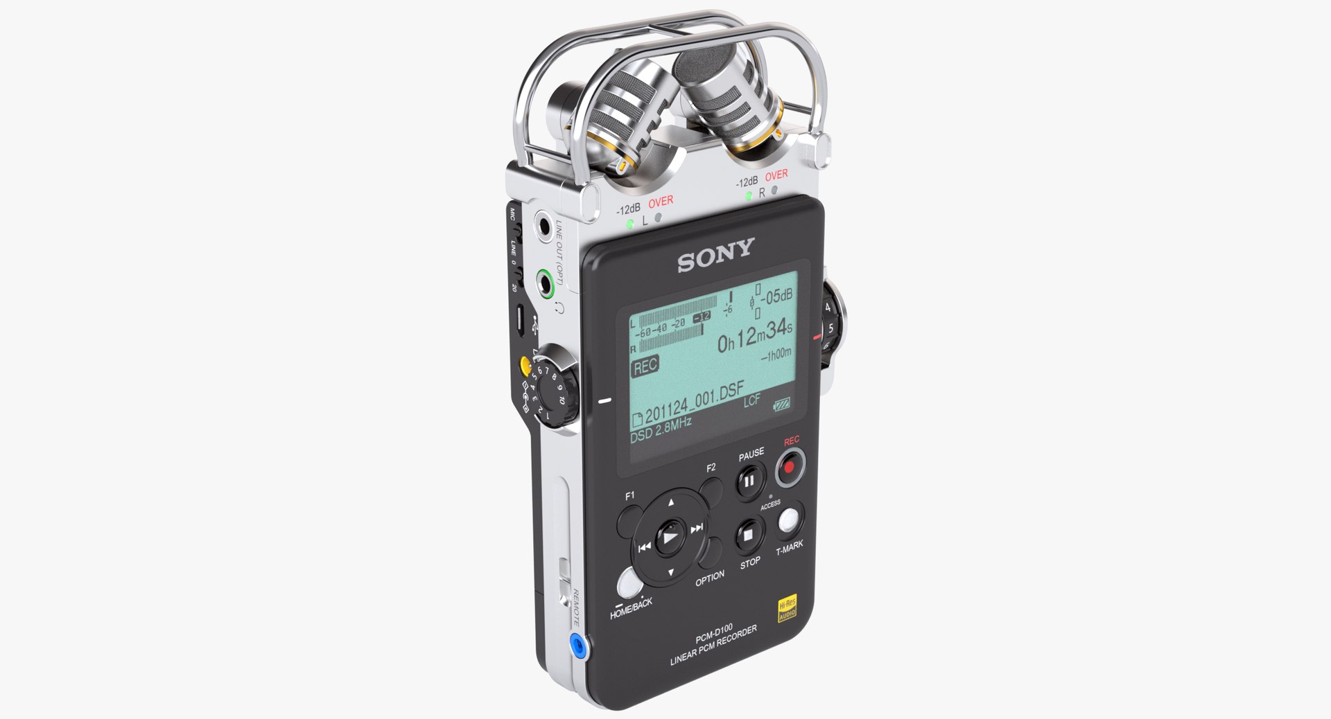 Portable Pcm Recorder Sony 3D Model - TurboSquid 1392261