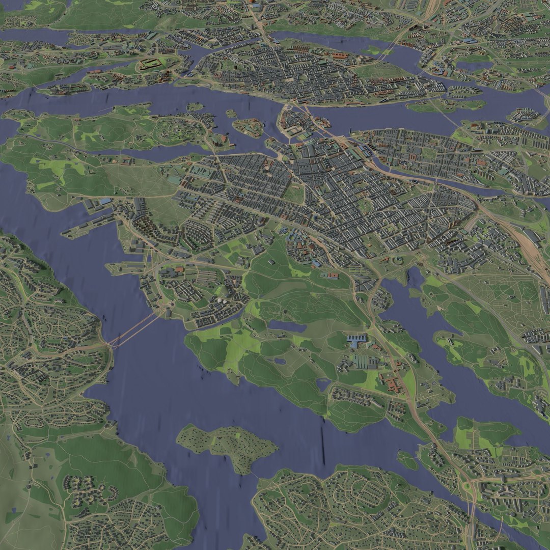 3D Stockholm Sweden - City And Urban Model - TurboSquid 2275838