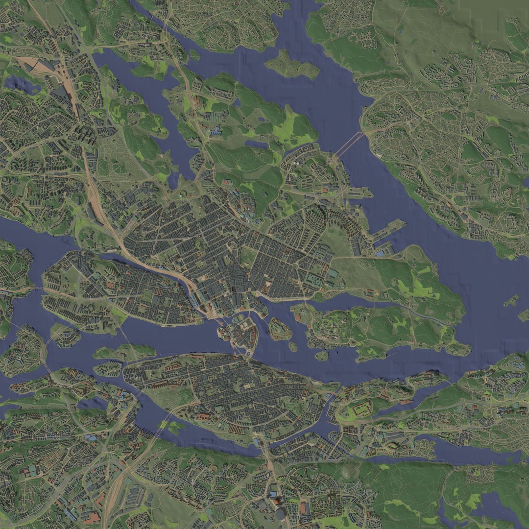 3D Stockholm Sweden - City And Urban Model - TurboSquid 2275838