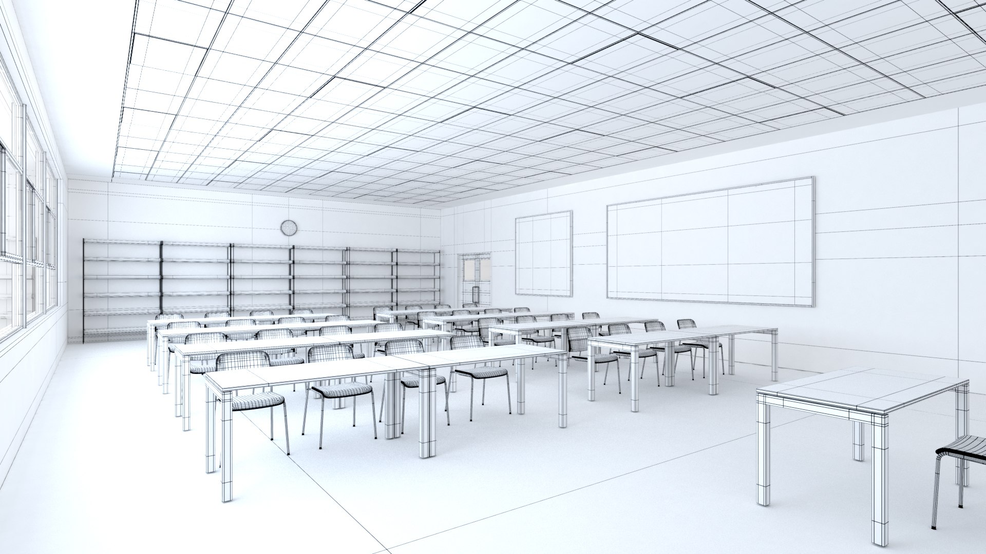 Classroom Collection 01 3D Model - TurboSquid 2134201