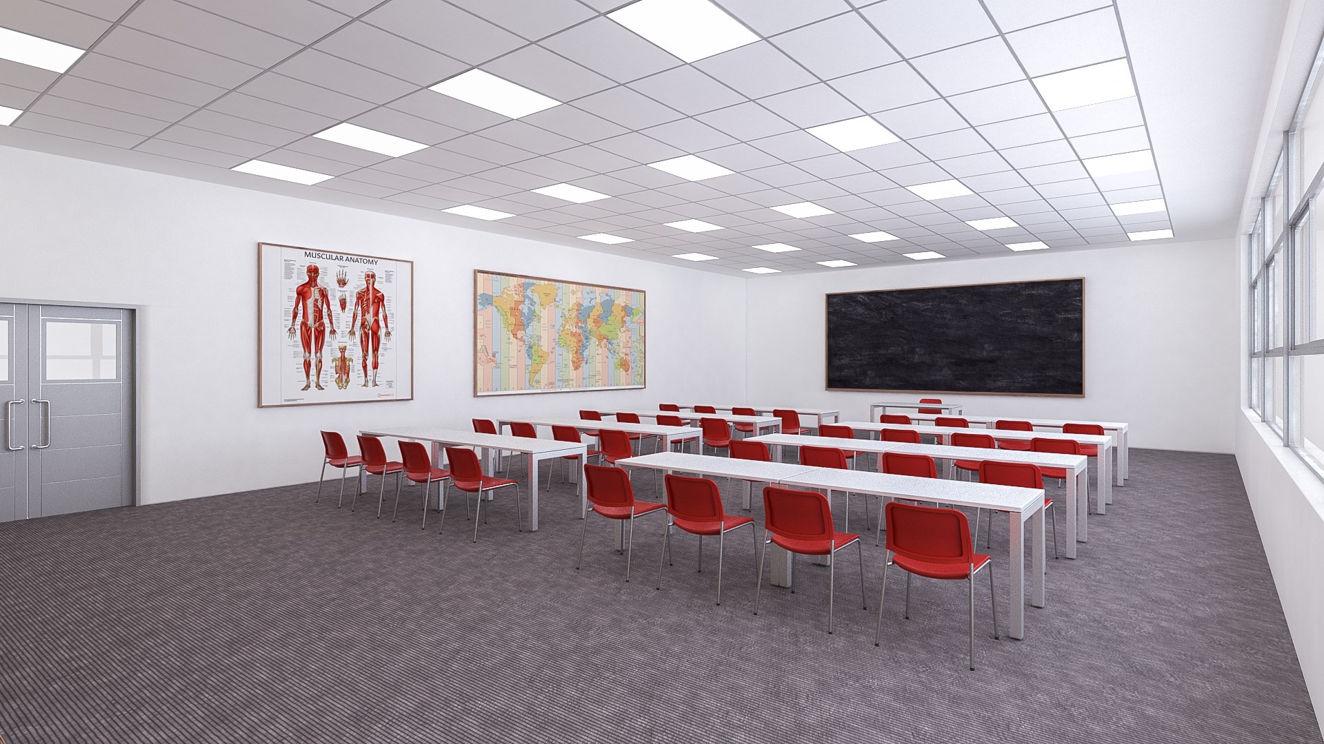Classroom Collection 01 3D Model - TurboSquid 2134201