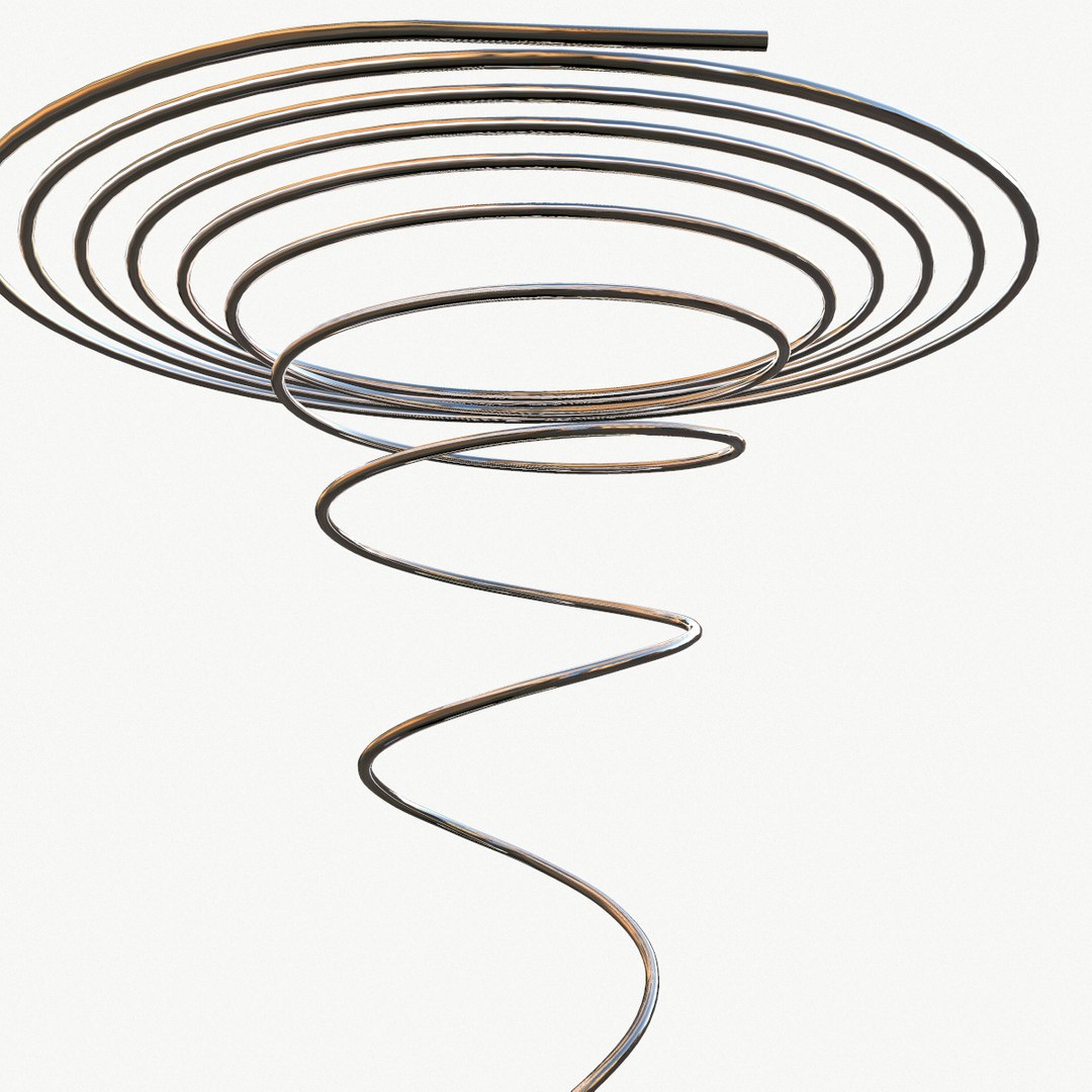 3D Model Metal Spiral Spring - TurboSquid 1410438