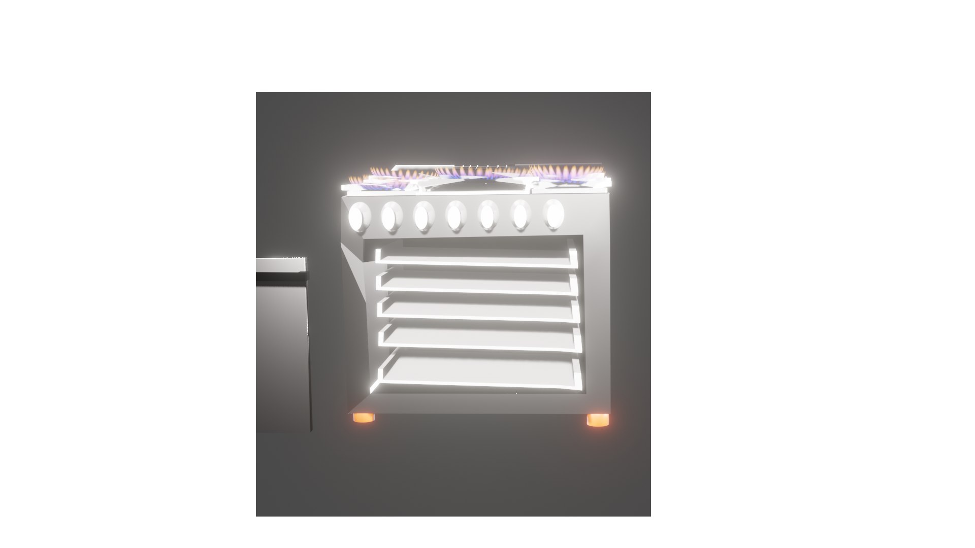 GAS STOVE FLAME 3D Model - TurboSquid 2261228