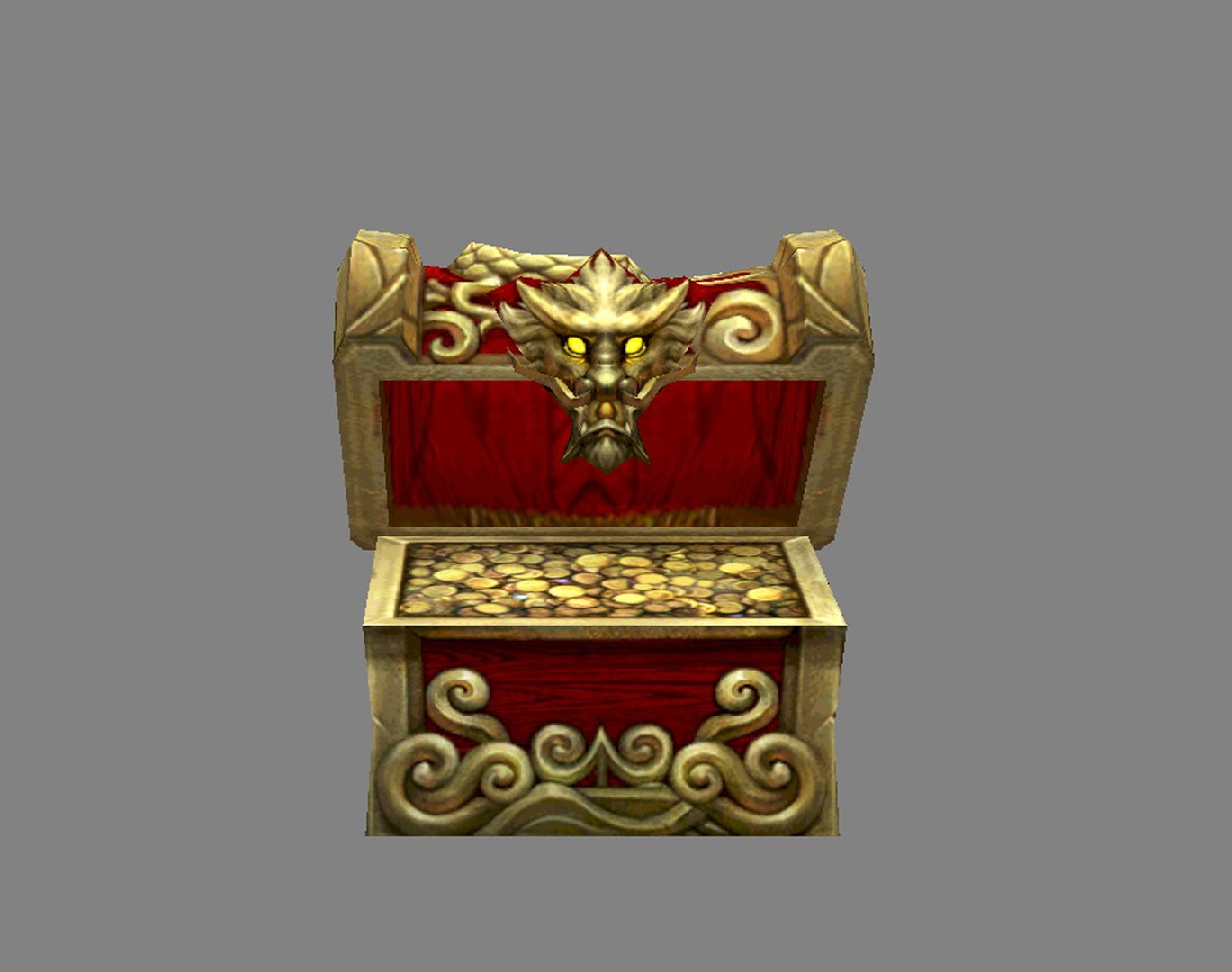 3D Chinese Dragon Treasure Box - Treasure Chest Model - TurboSquid 1724603