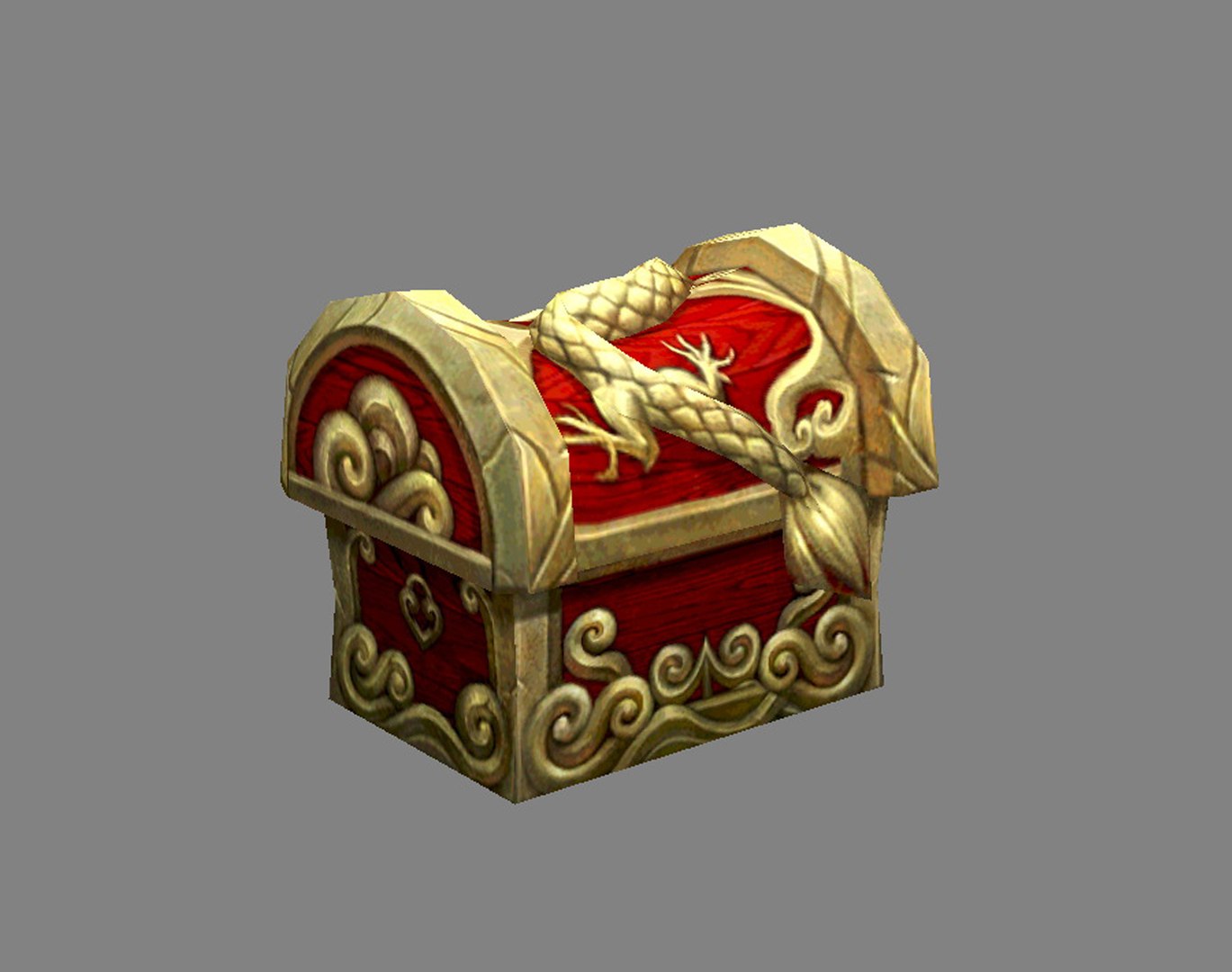 3D Chinese Dragon Treasure Box - Treasure Chest Model - TurboSquid 1724603