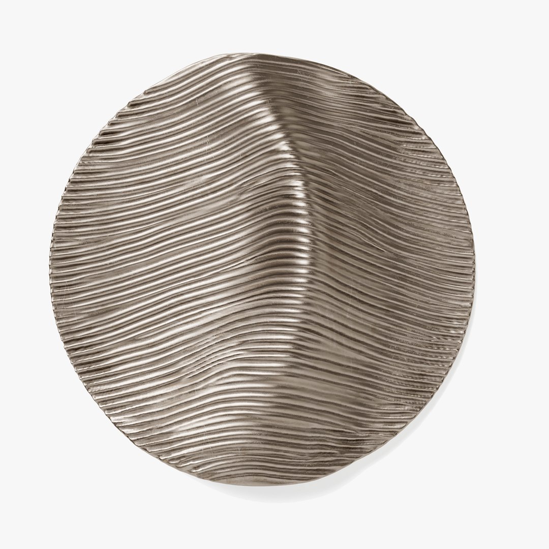 Waves Variation Round Wall Panel Model - TurboSquid 1945449